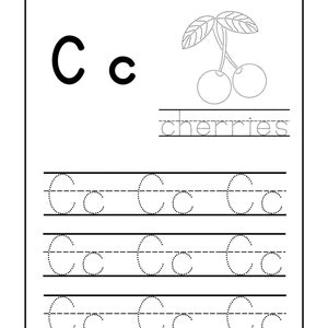 Alphabet Worksheets for Preschooler Letter Writing Black and White ...
