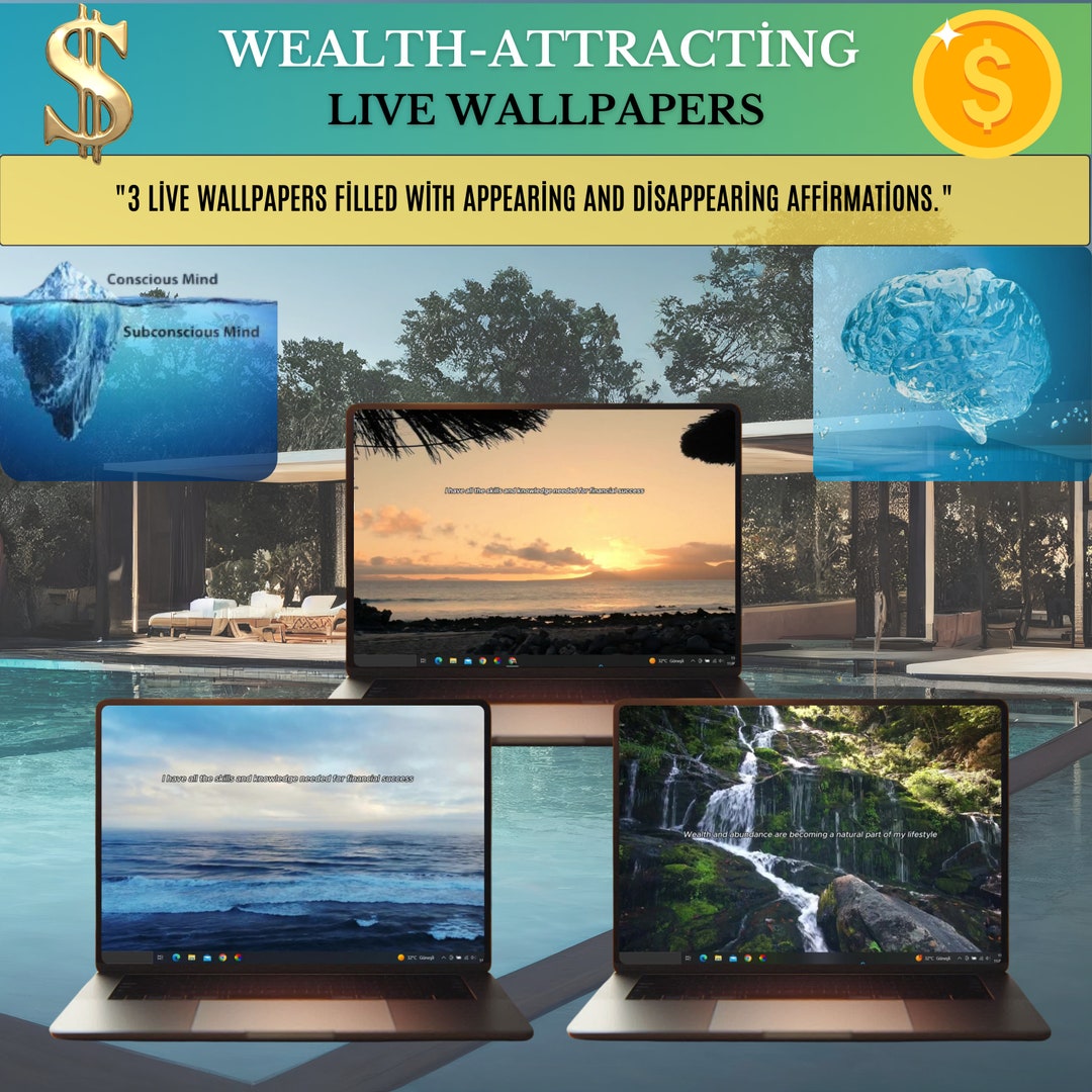 Wealth Affirmations Live Wallpaper for Abundance and Wealth ...