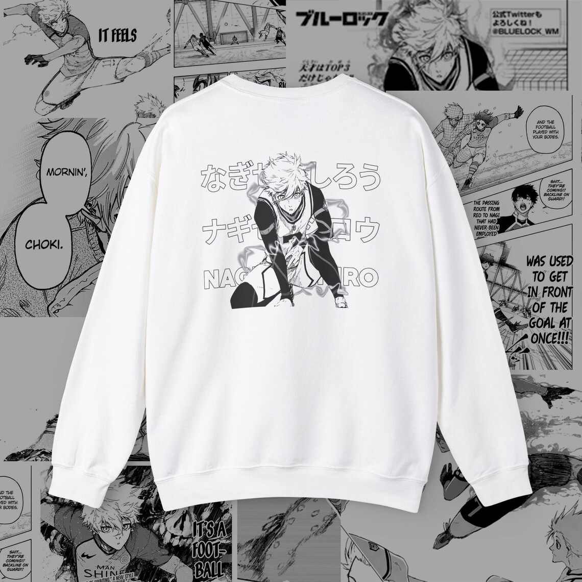 Nagi Seishiro Blue Lock Sweater Anime Sweater Trendy Manga Clothing ...