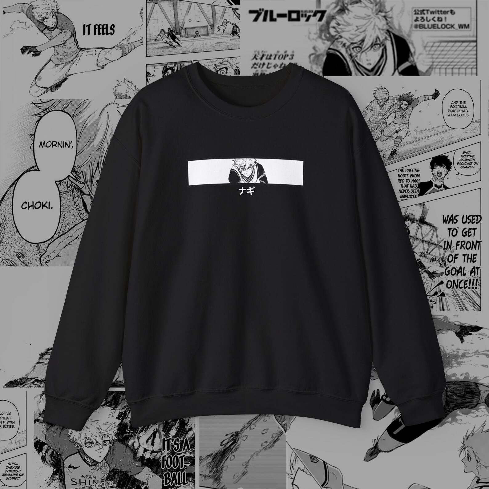 Nagi Seishiro Blue Lock Sweater Anime Sweater Trendy Manga Clothing ...