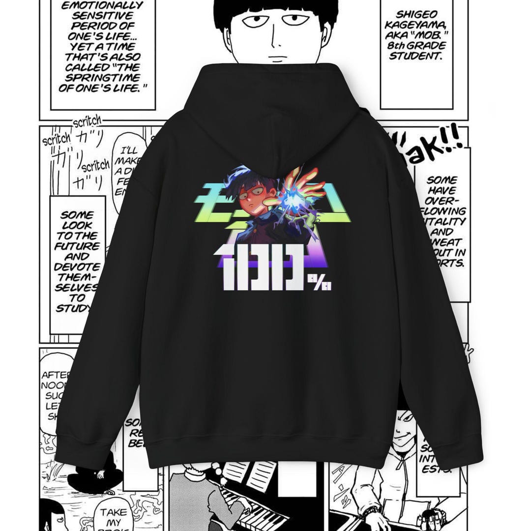 Mob Psycho Shigeo Kageyama Hoodie Anime Hoodie Trendy Anime Clothing ...
