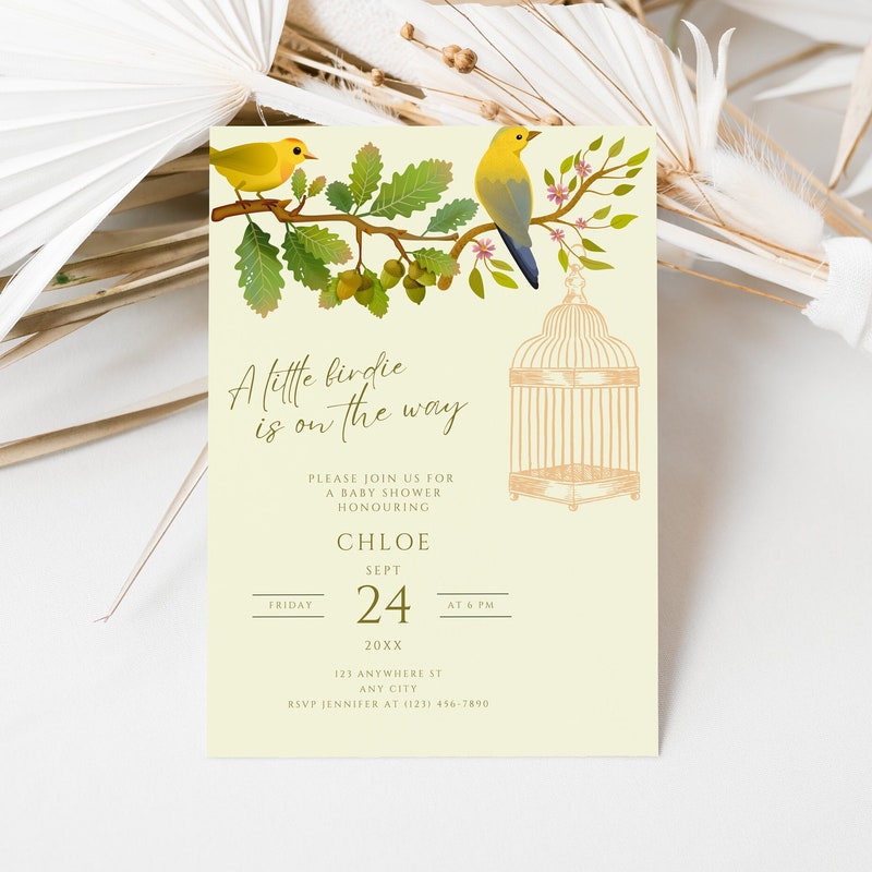 Bird Cage Invitation - Etsy
