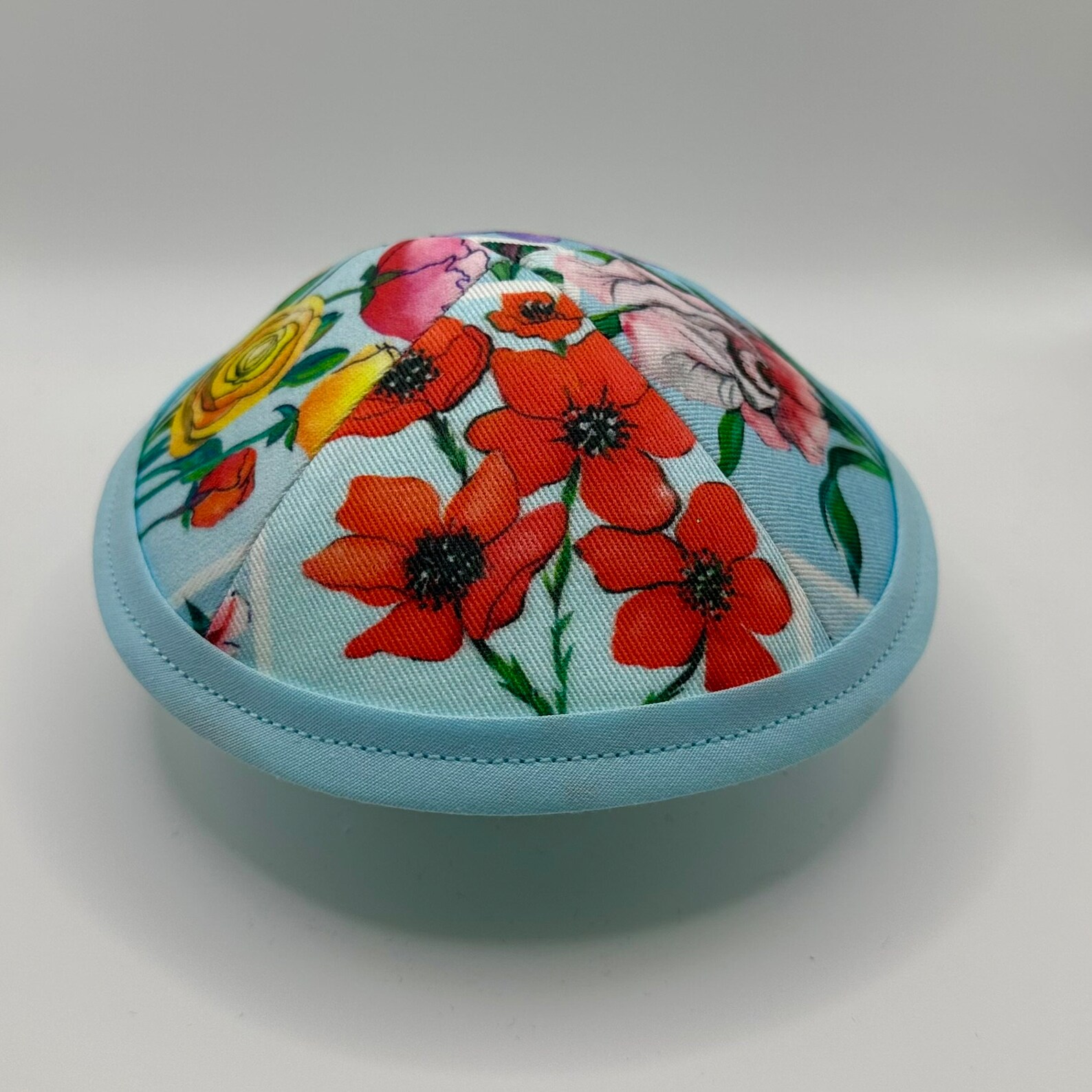 The Flowers of Israel (kalanit) | Whimsical Yarmulke | Fun Kippah ...