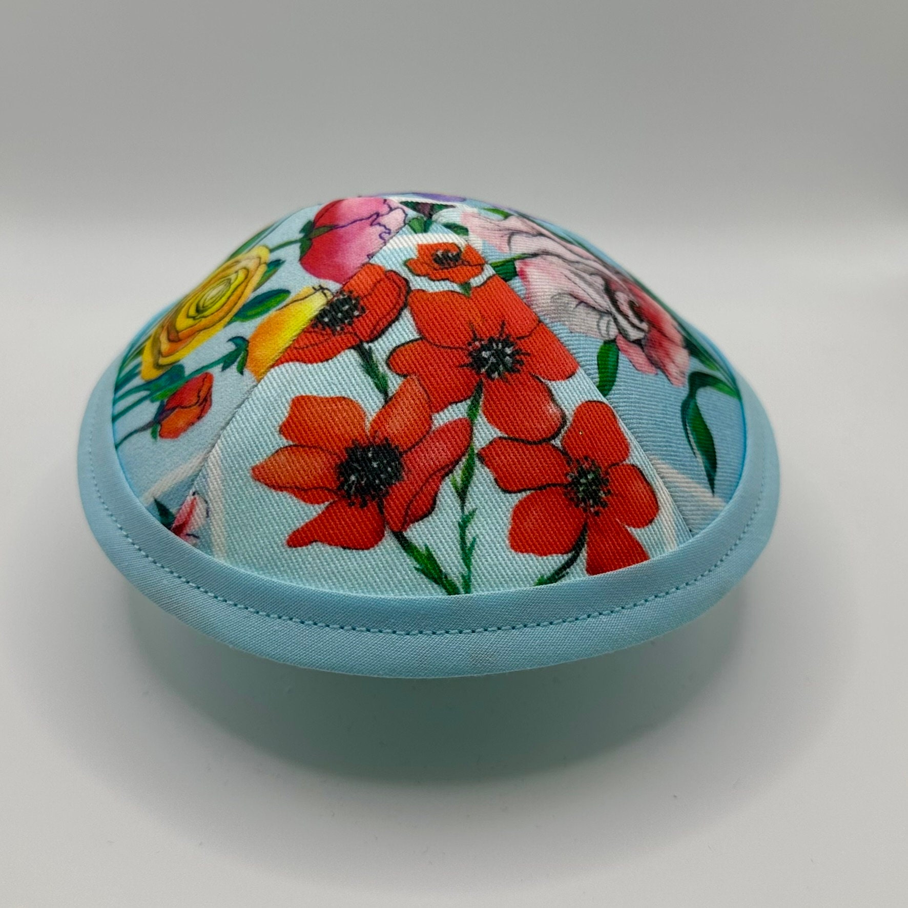 The Flowers of Israel (kalanit) | Whimsical Yarmulke | Fun Kippah ...