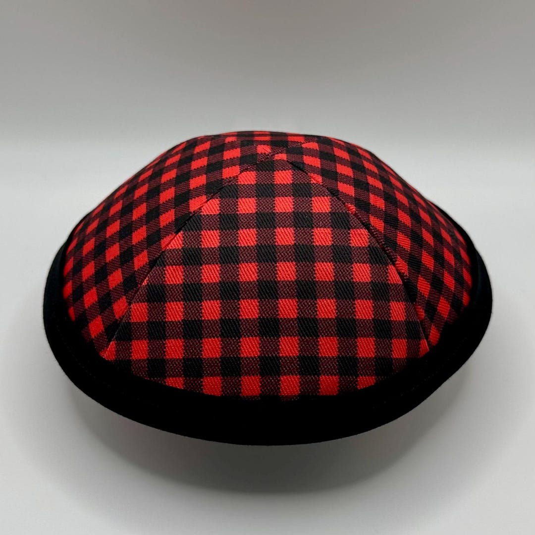 The Buffalo Plaid | Whimsical Yarmulke | Fun Kippah | Handmade Judaica ...