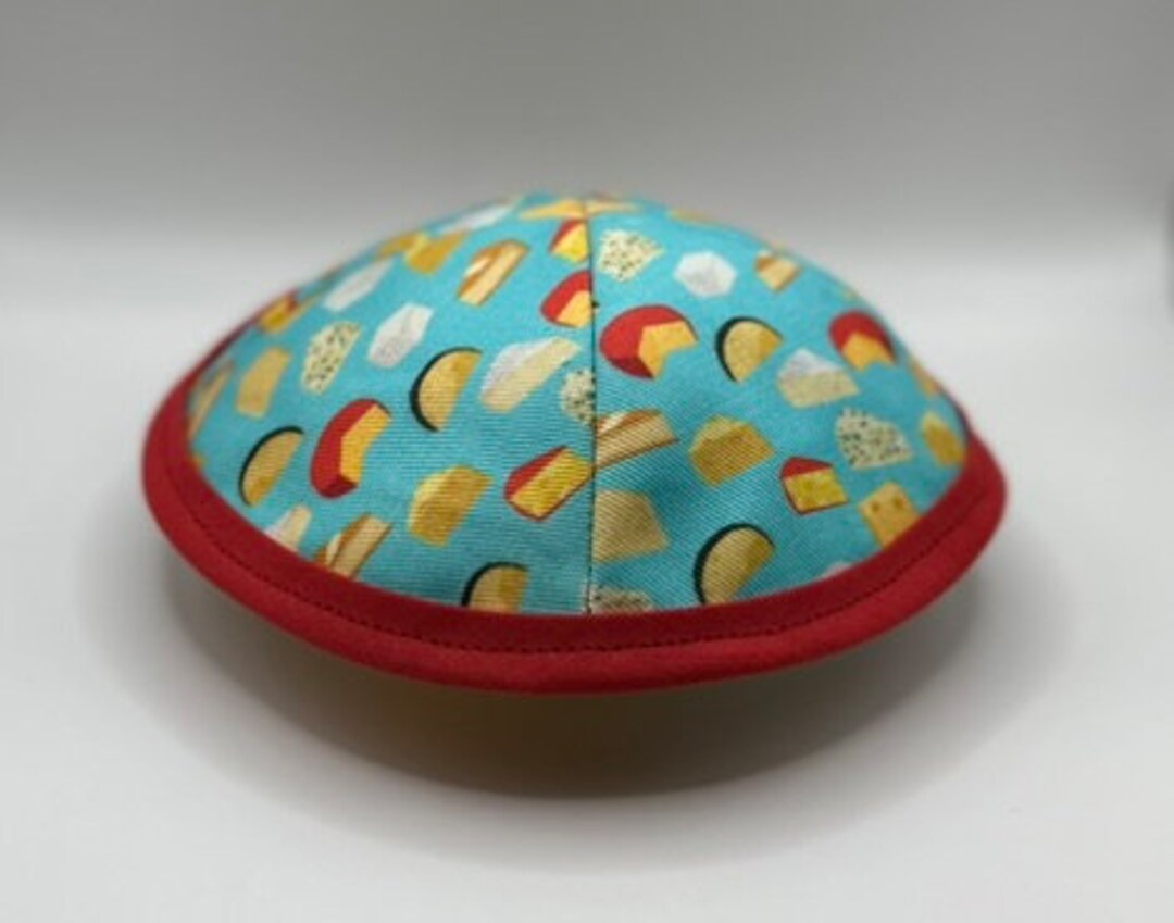 The Cheesy Shavuot | Whimsical Yarmulke | Fun Kippah | Handmade Judaica ...