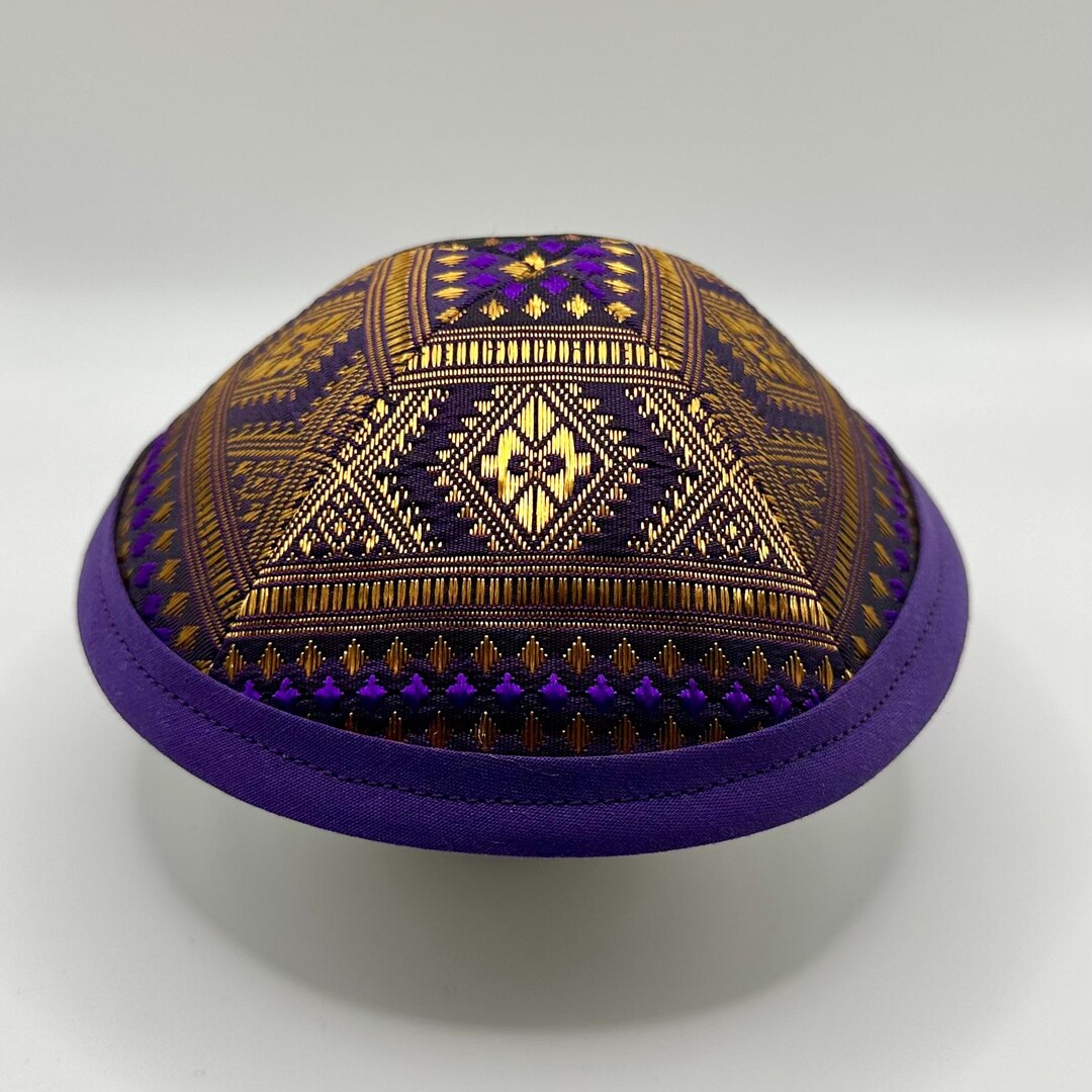 The Indian Jacquard (royal Purple) | Whimsical Yarmulke | Fun Kippah ...