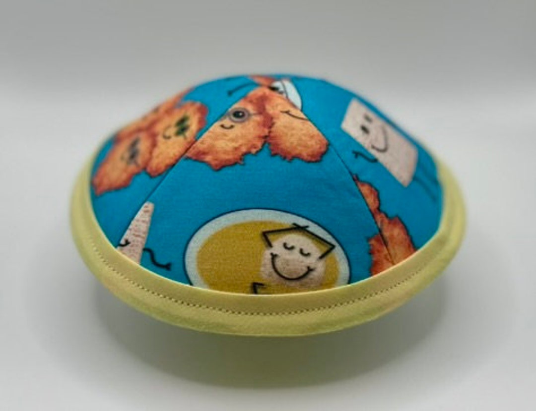 The Jewish Food Funnies | Whimsical Yarmulke | Fun Kippah | Handmade ...