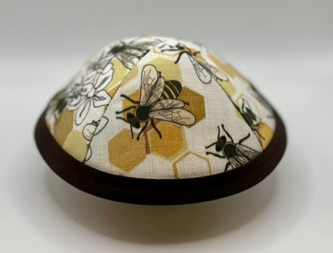 The Honey Bee | Whimsical Yarmulke | Fun Kippah | Handmade Judaica - Etsy
