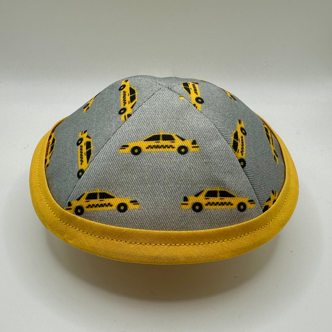 The NYC Yellow Cabs | Whimsical Yarmulke | Fun Kippah | Handmade ...