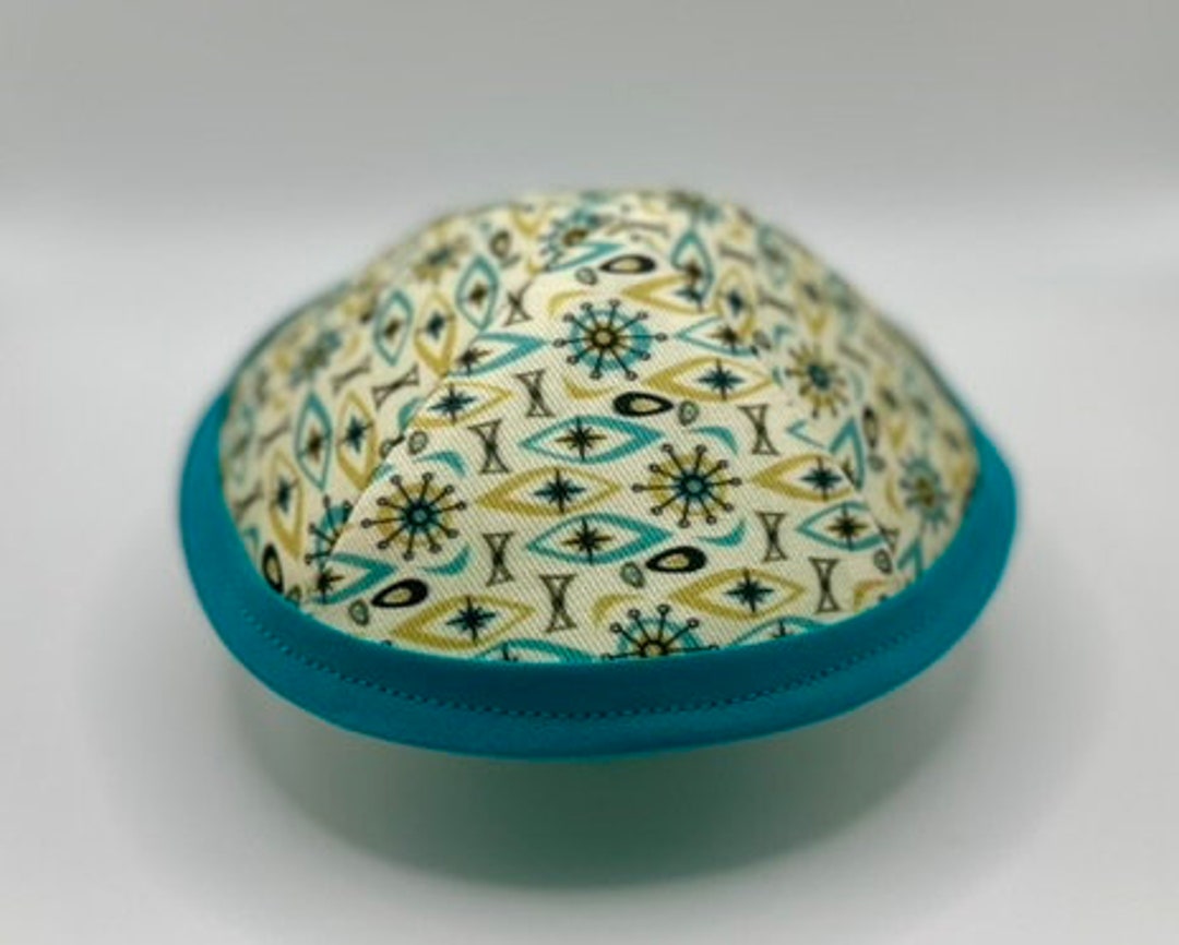 The Mid Century Modern | Whimsical Yarmulke | Fun Kippah | Handmade ...