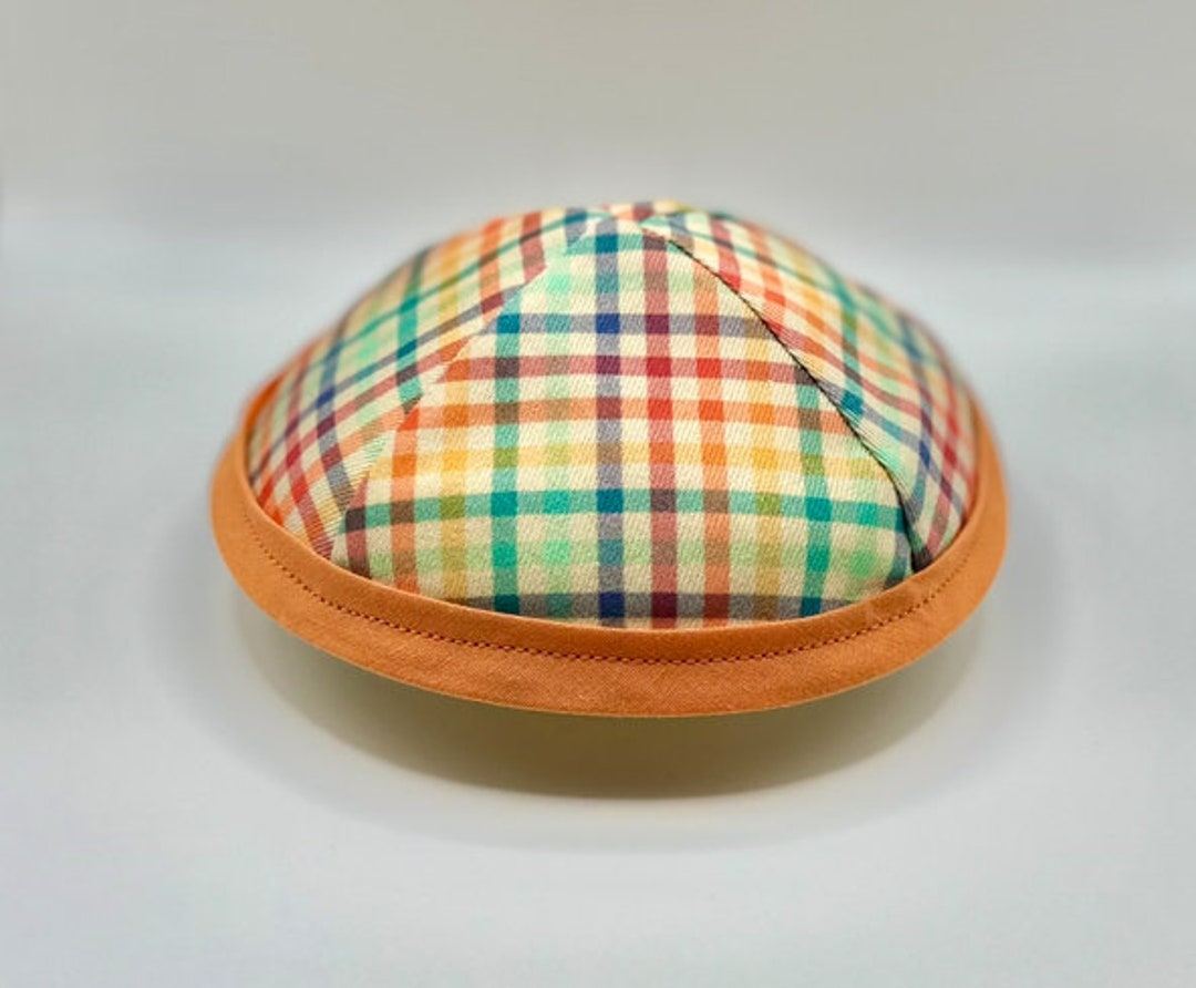 The Retro Rainbow | Whimsical Yarmulke | Fun Kippah | Handmade Judaica ...