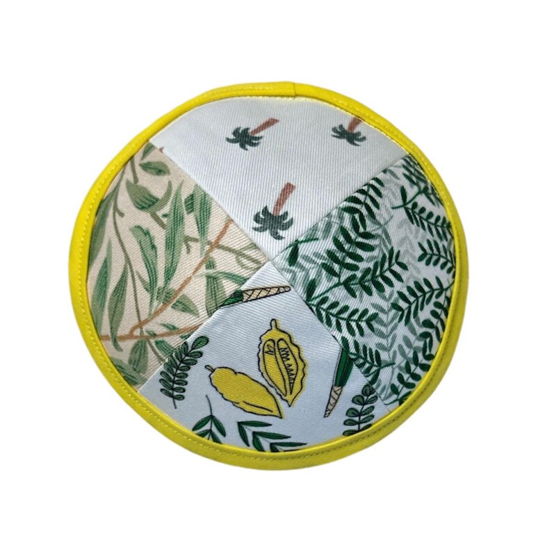 The Sukkot Species Whimsical Yarmulke Fun Kippah Handmade Judaica - Etsy