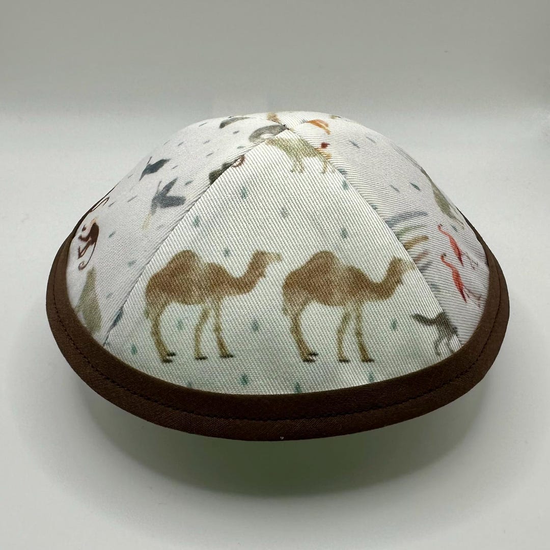 The Noah's Ark (camels) | Whimsical Yarmulke | Fun Kippah | Handmade ...