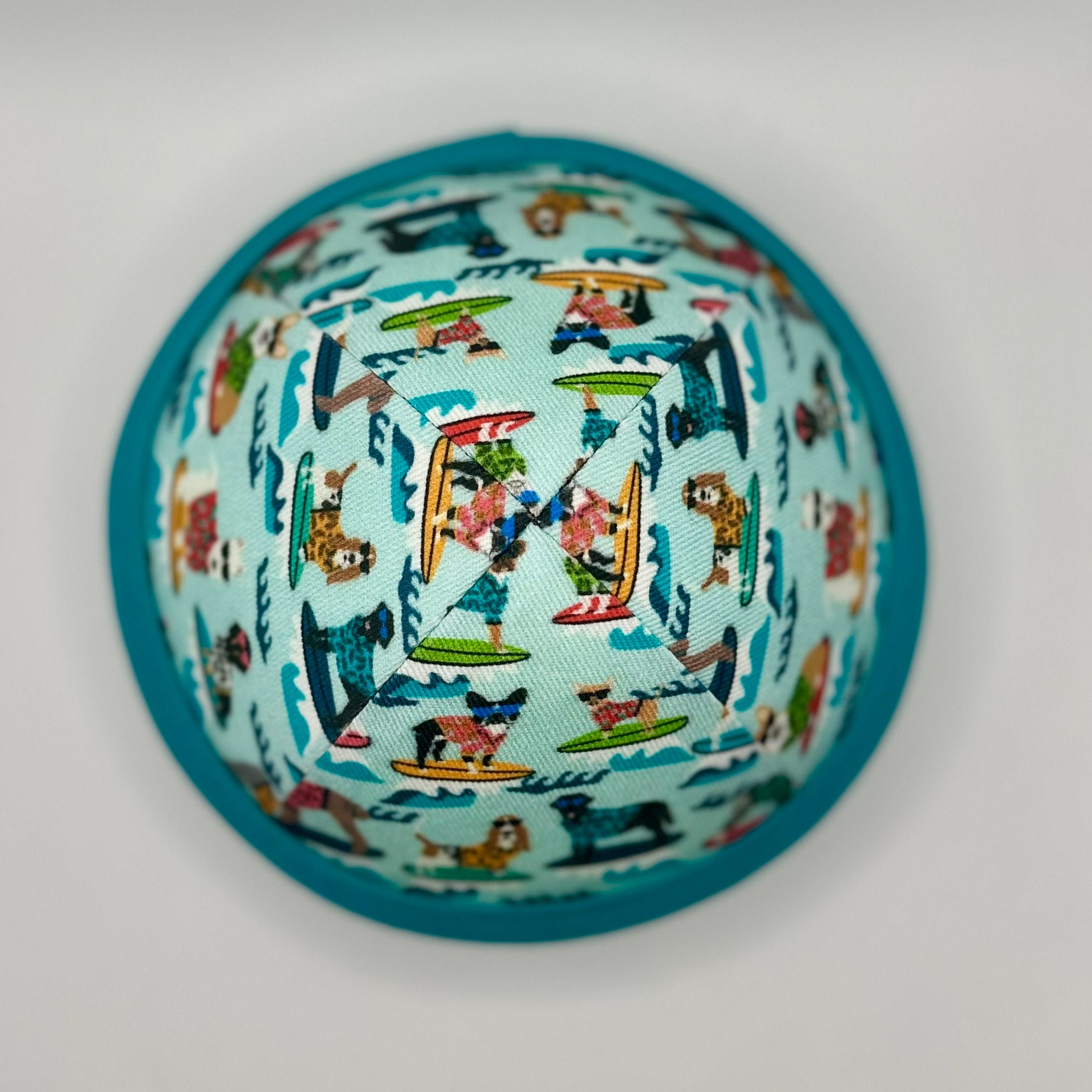 The Hang Ten Hounds | Whimsical Yarmulke | Fun Kippah | Handmade ...