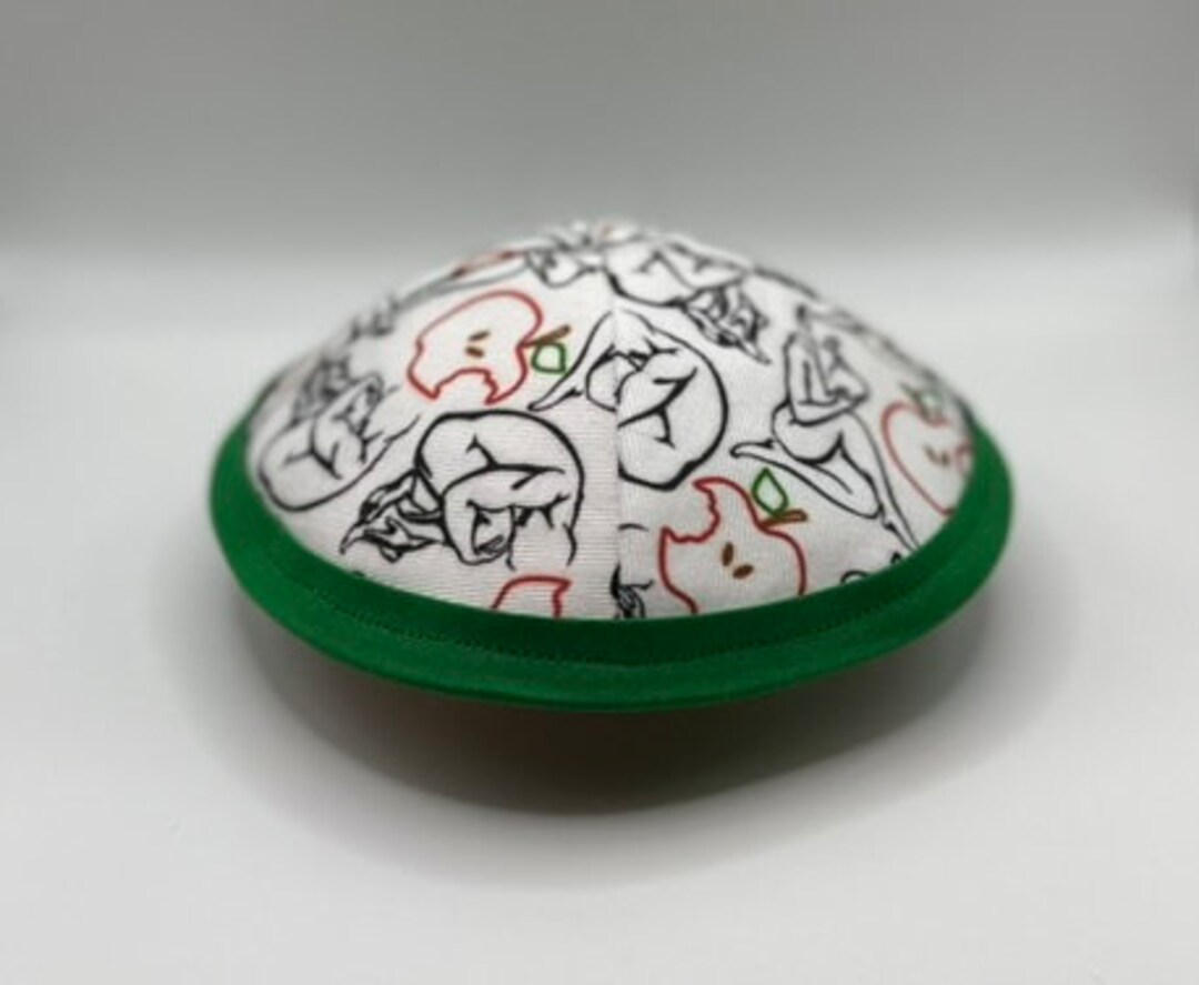 The Garden of Eden | Whimsical Yarmulke | Fun Kippah | Handmade Judaica ...