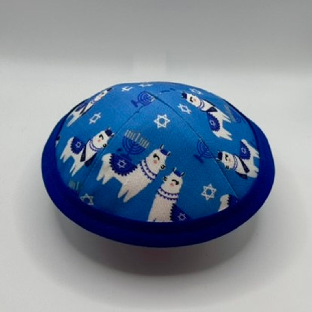 The Llamakah Hanukkah | Whimsical Yarmulke | Fun Kippah | Handmade ...