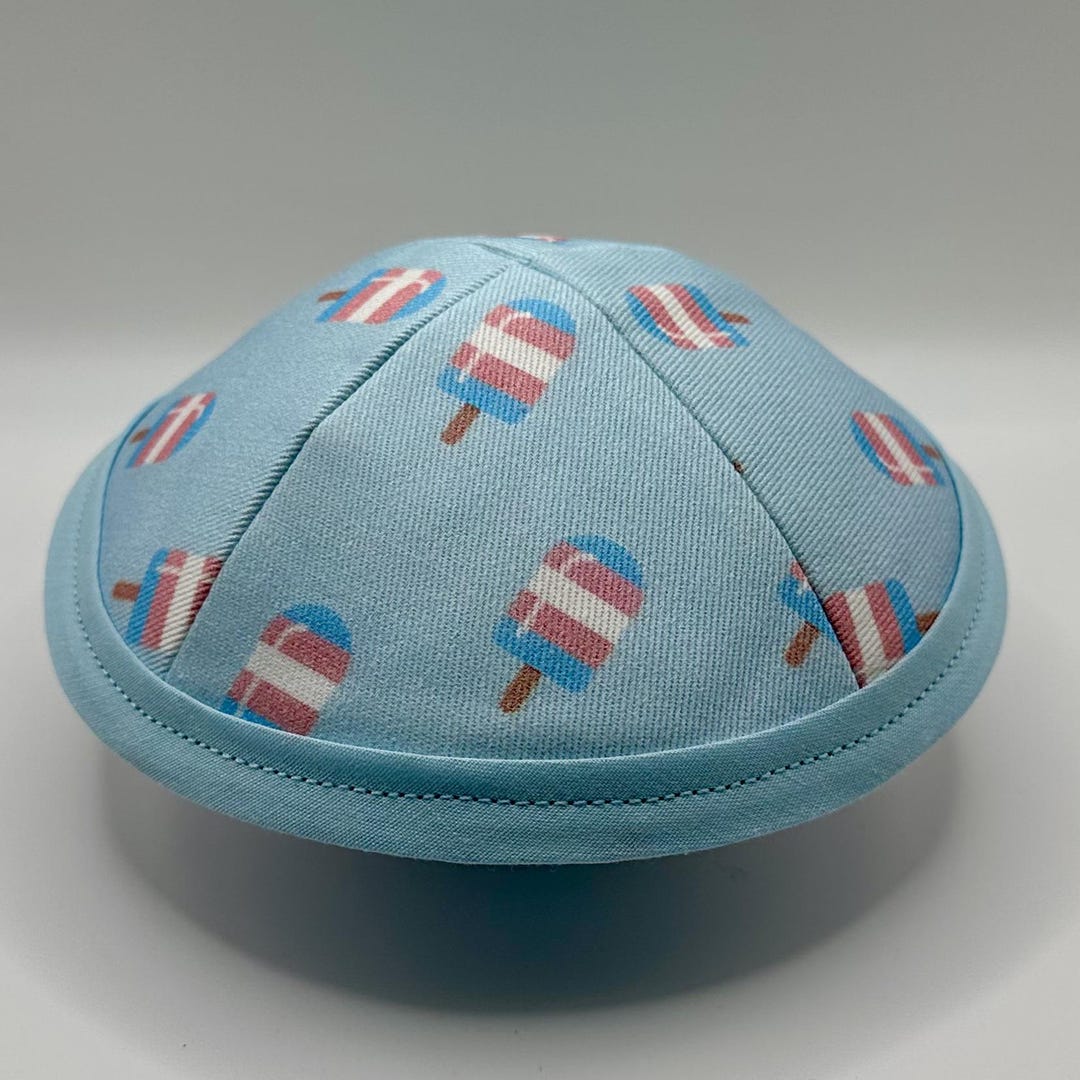 The Trans Pride Popsicles | Whimsical Yarmulke | Fun Kippah | Handmade ...
