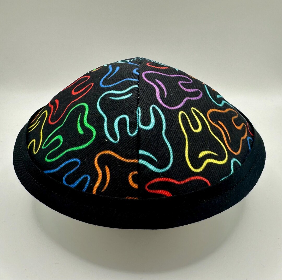 The Rainbow Teeth (dentist 1) | Whimsical Yarmulke | Fun Kippah ...