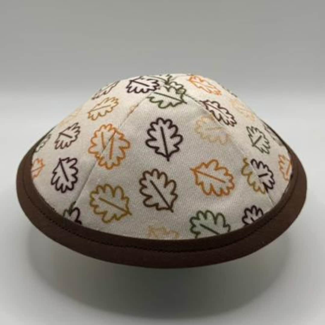 The Autumn Leaves 2 (outlines) | Whimsical Yarmulke | Fun Kippah ...