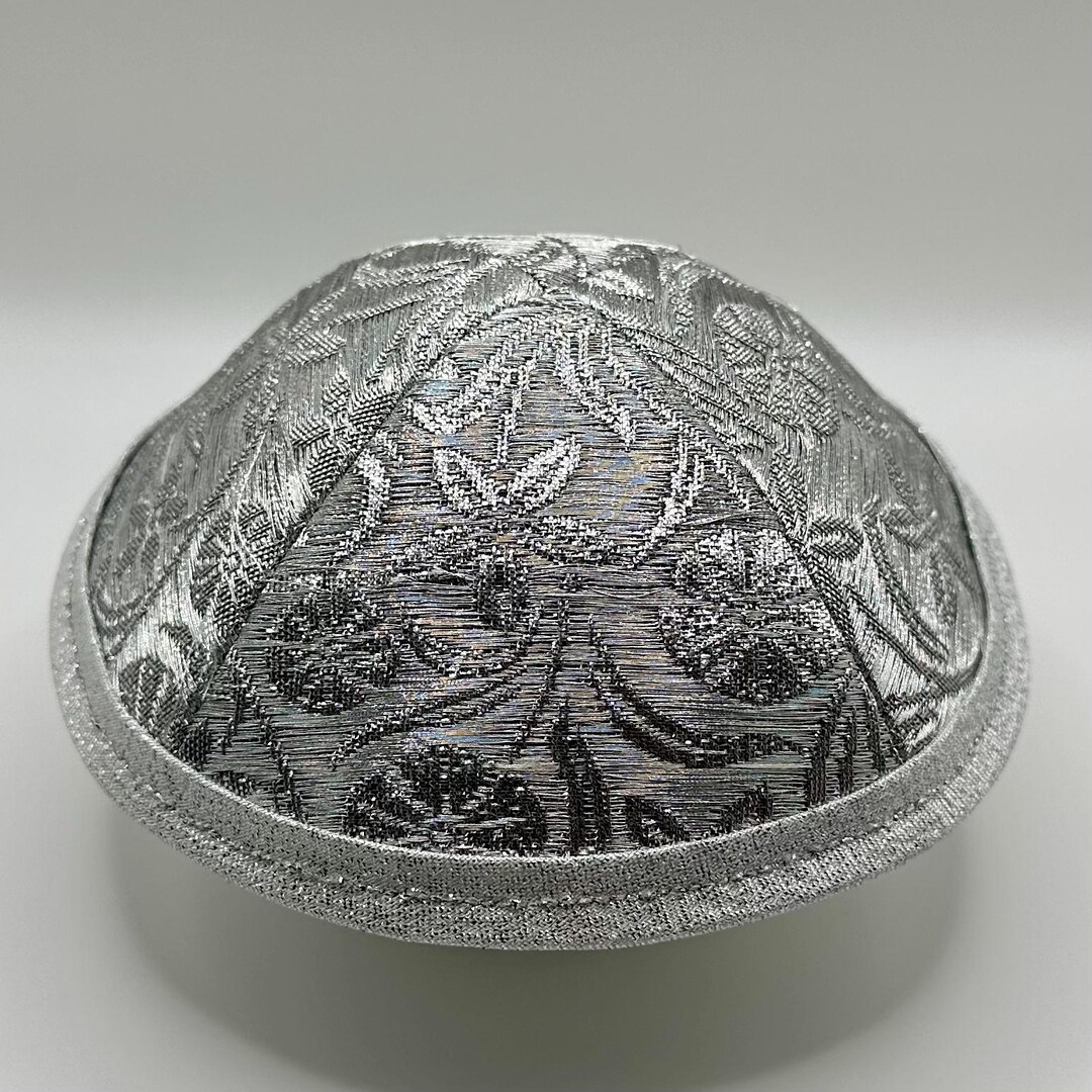 The Silver Florian Jacquard | Whimsical Yarmulke | Fun Kippah ...