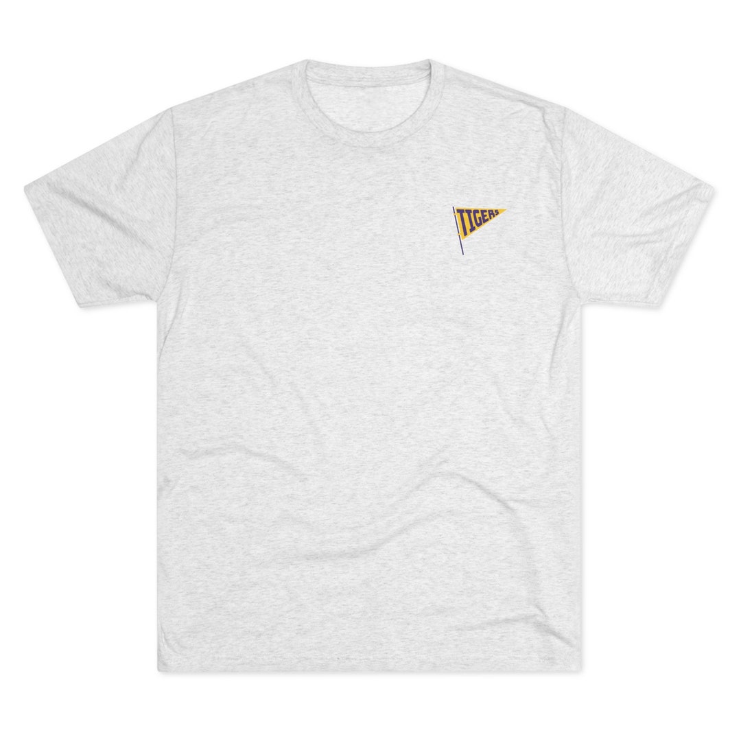 Purple and Gold LSU Tigers Pennant Unisex Tri-blend Crew Tee - Etsy