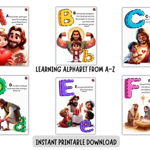 ABC Bible Flashcards Printable for Kids Memorization Bible Verses ...