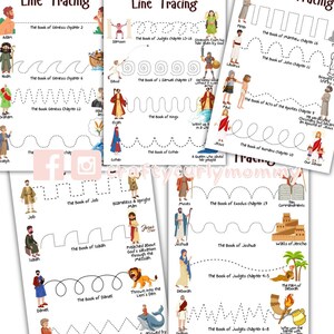 Line Tracing Practice Sheets - Homeschool Christian Preschool Activity ...