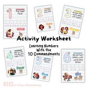Numbers Tracing Practice Sheets - Homeschool Christian Preschool ...