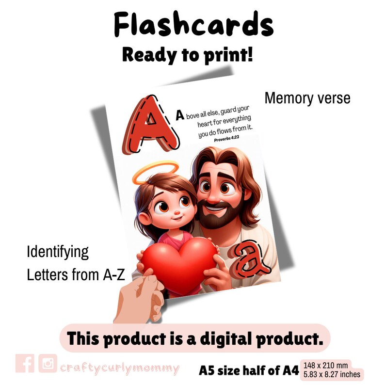 Printable Flashcards for Kids Teacher Resources Sunday School - Etsy