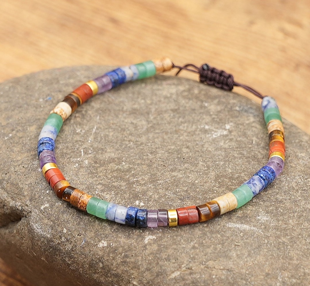 Natural Stone Beaded Bracelet for Women Jewelry Natural Stone Handwoven ...