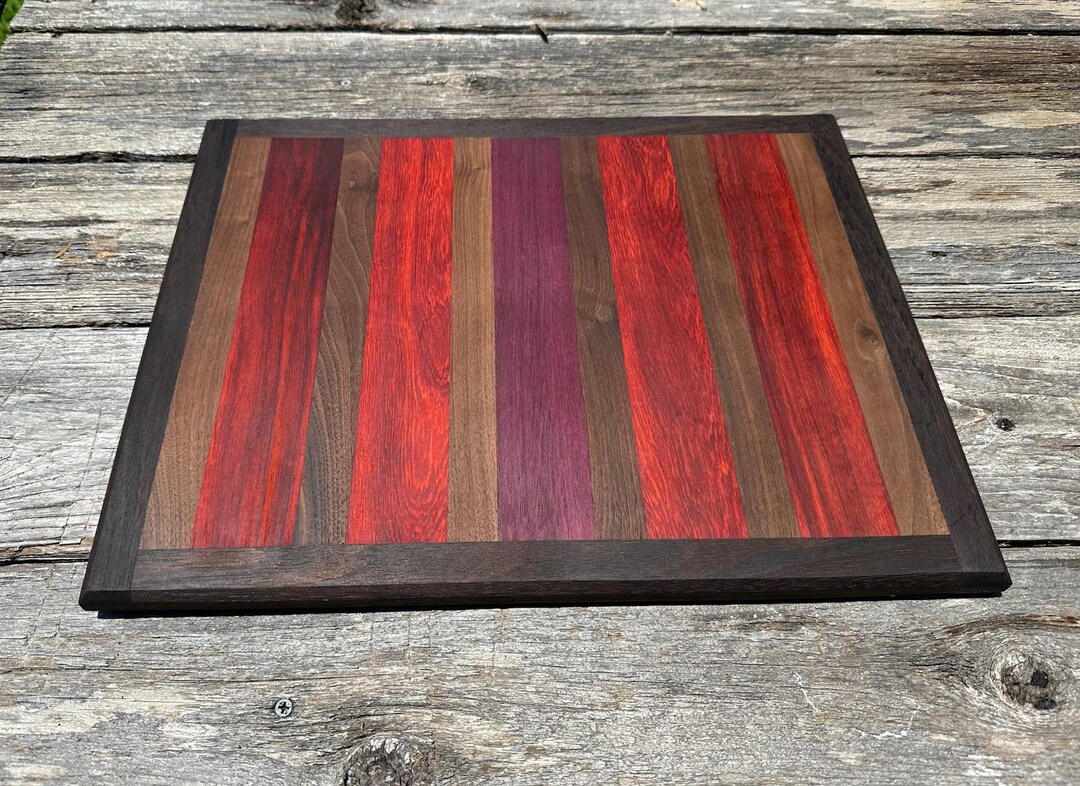 Purple Heart, American Black Walnut, African Padauk and Peruvian Walnut ...