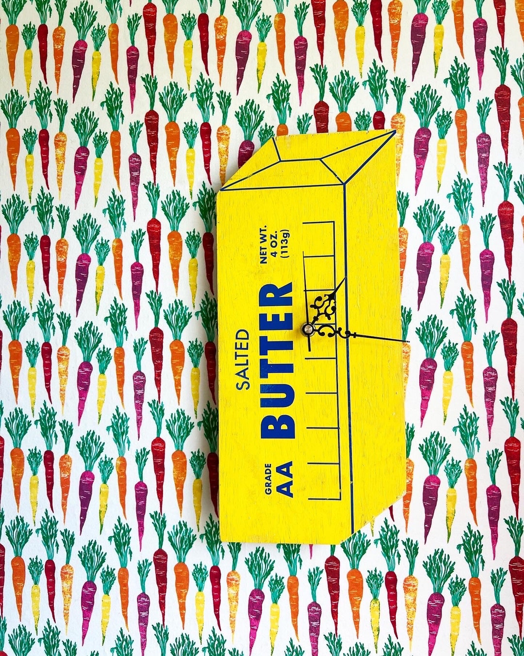 Butter Wall Clock Butter Decor Pat of Butter Food Shaped Decor - Etsy