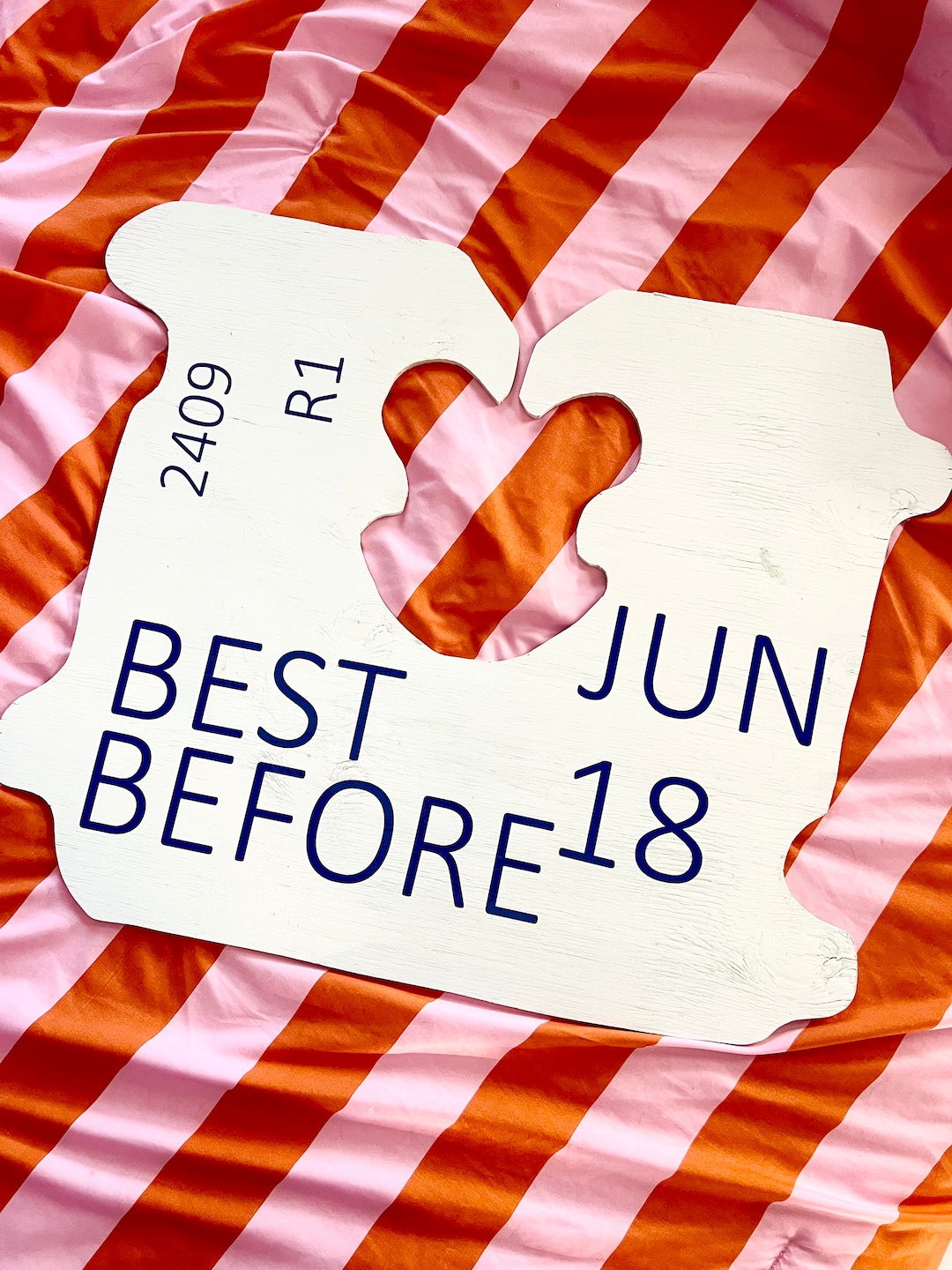 Giant Bread Tag Oversized Decor Maximalist Wall Decor Bread Tie - Etsy