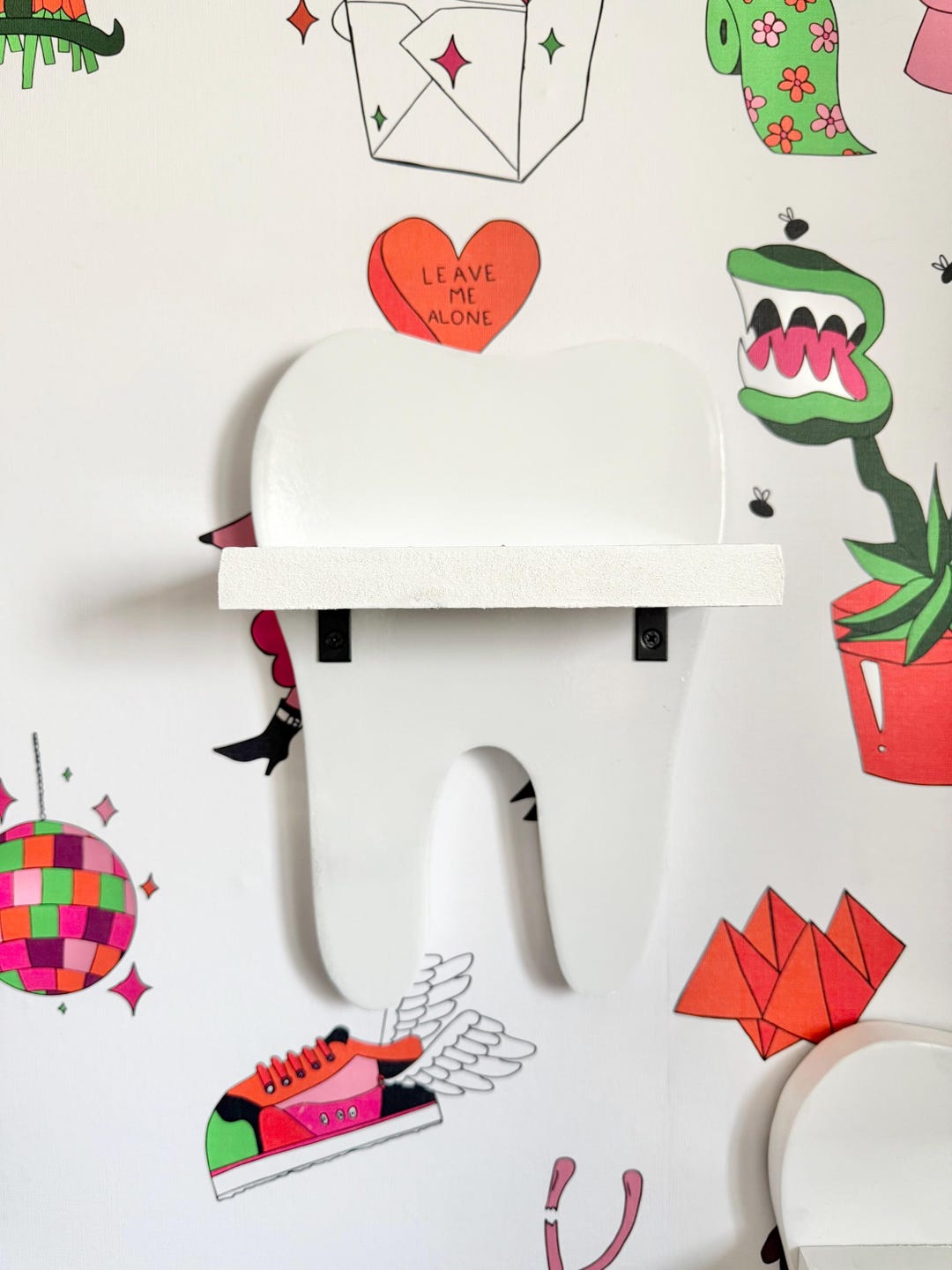 Tooth Shaped Wall Shelf Tooth Decor Trinket Shelf - Etsy