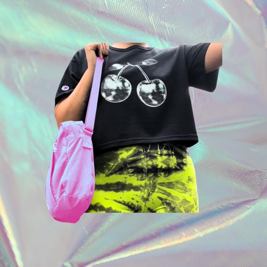 Cherry Crop Top, Y2K Goth, Graphic Tee, Unisex Shirt, Industrial ...