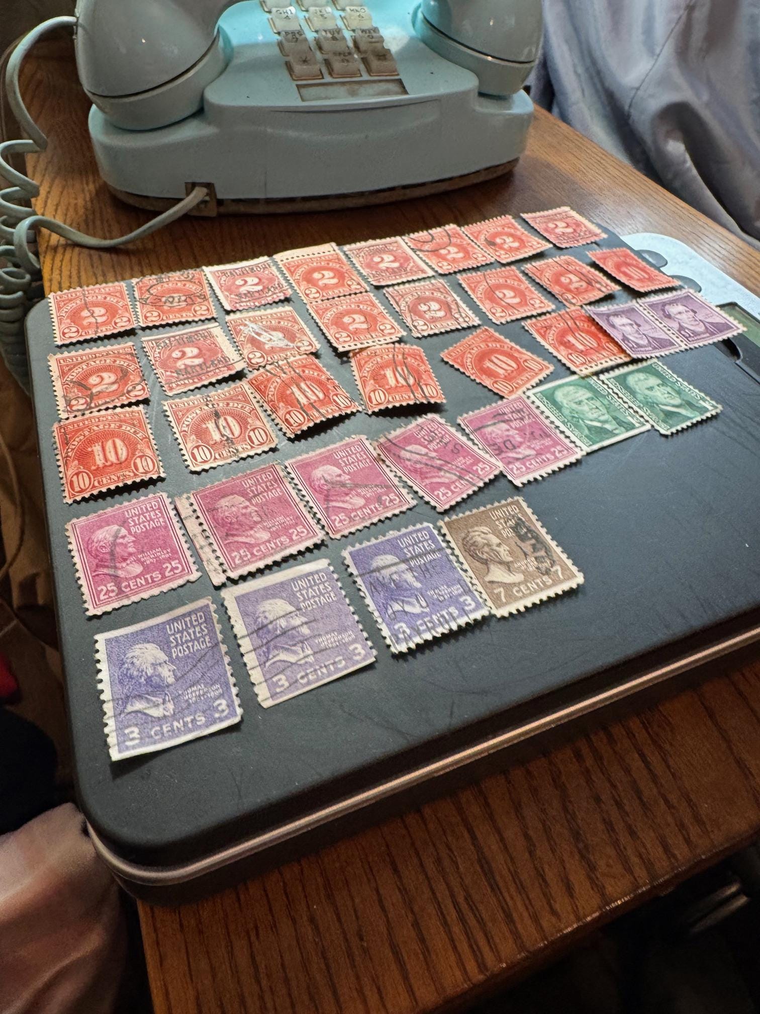 Antique US Postage Stamp Collection Jefferson, Jackson, Mckinley ...