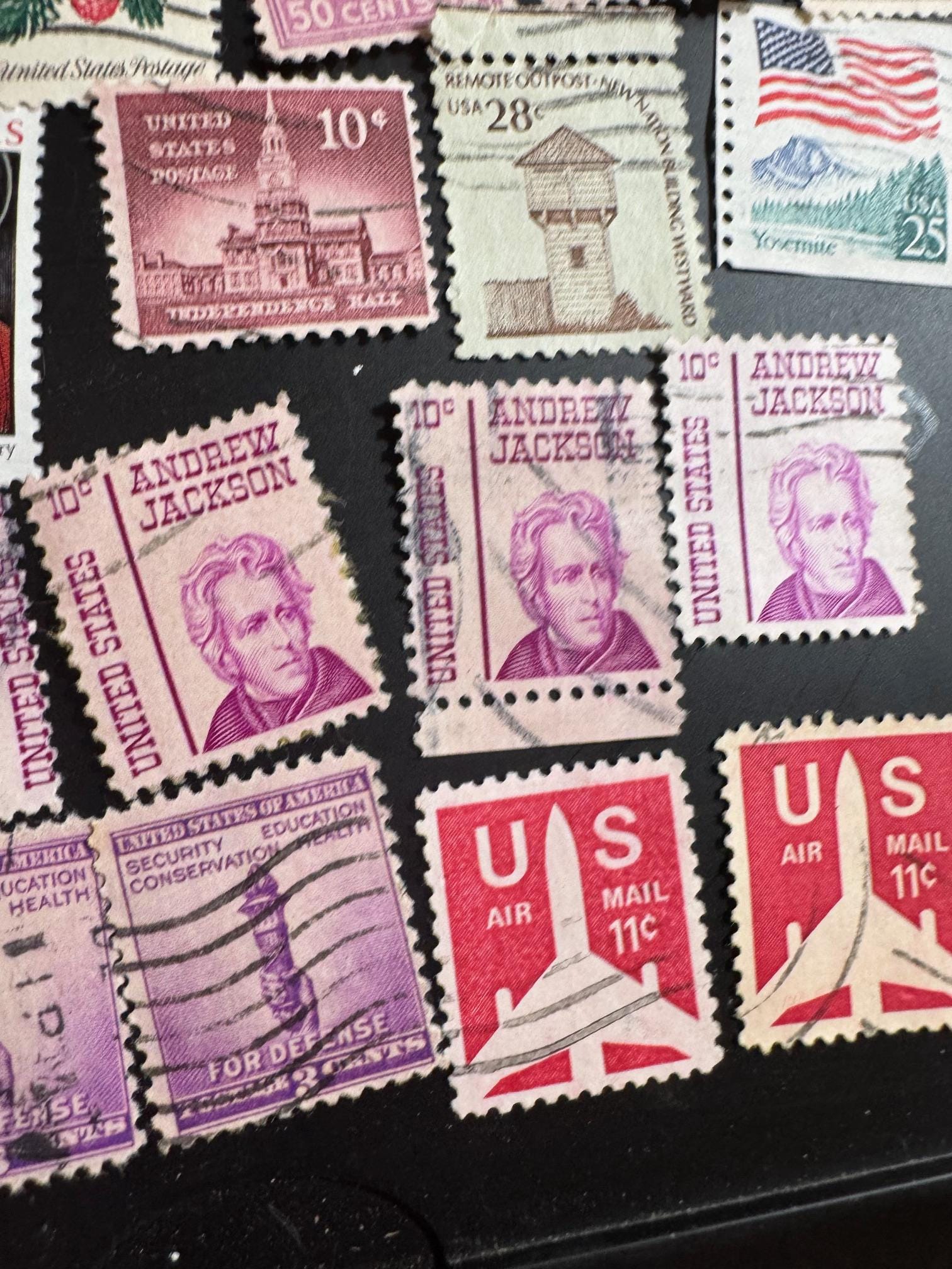 Wilson, Taft, Pershing, & More Vintage US Postage Stamp Collection ...