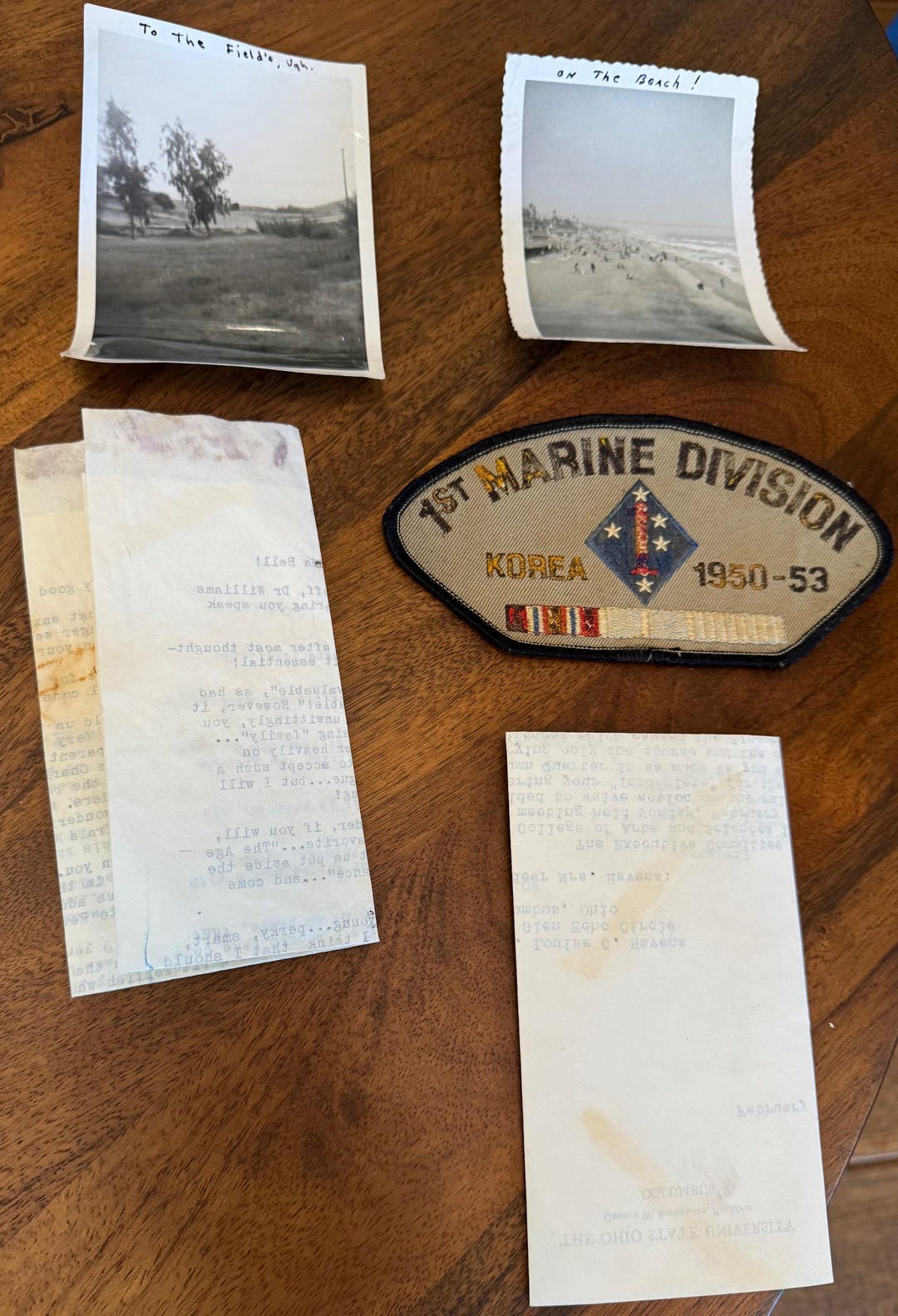 1950s Korea War Patch With Photos and OSU Letters From Havens Estate - Etsy