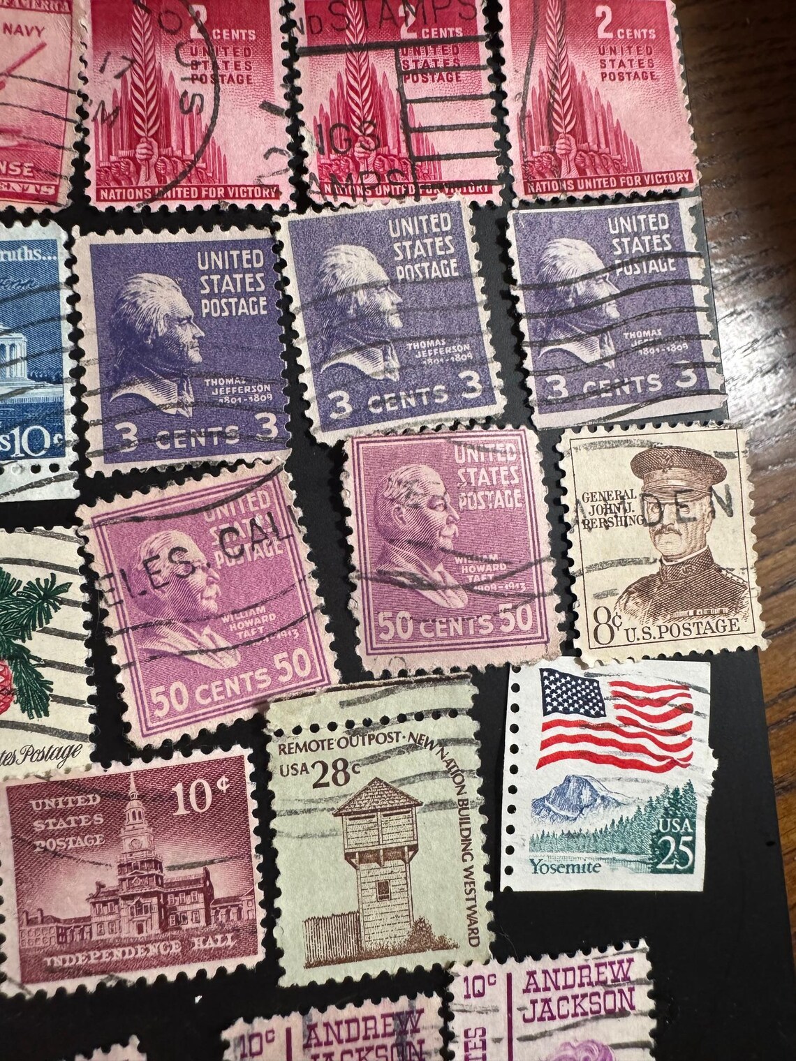 Wilson, Taft, Pershing, & More Vintage US Postage Stamp Collection ...