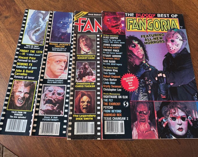 Horror Movie Heaven! Vintage Fangoria Magazines, 80s, Alice Cooper! - Etsy