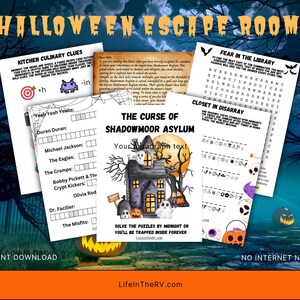 Shadowmoor Asylum Escape Room: Halloween Printable Game (PDF) - Etsy
