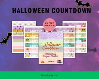 Halloween Countdown Paper Chain | Halloween Calendar | Advent Calendar ...