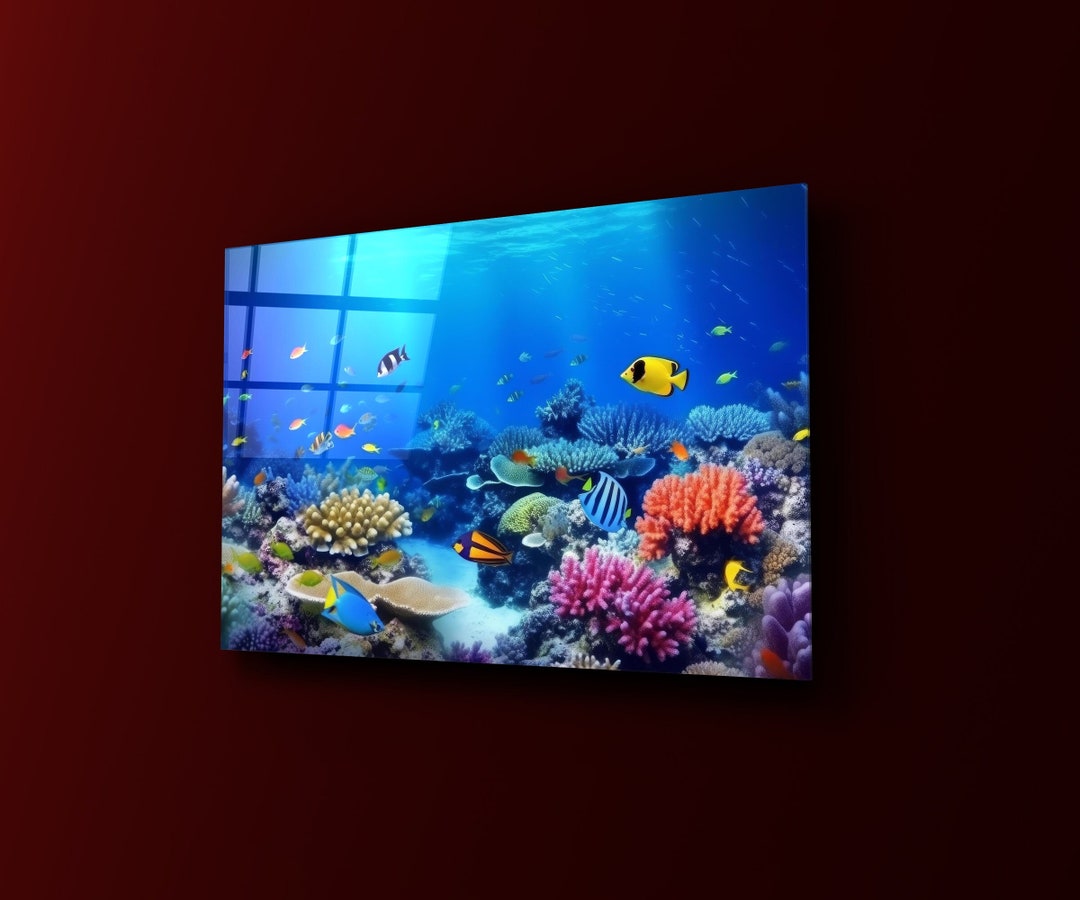 Sea Creatures Wall Art , Fishes Wall Art , Ocean Wall Art , High ...