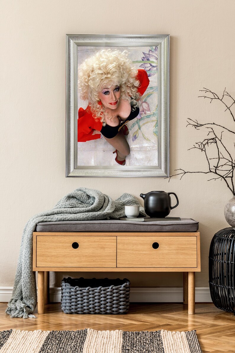 Dolly Parton in Red Jacket – Iconic Color Photo of the Country Music ...