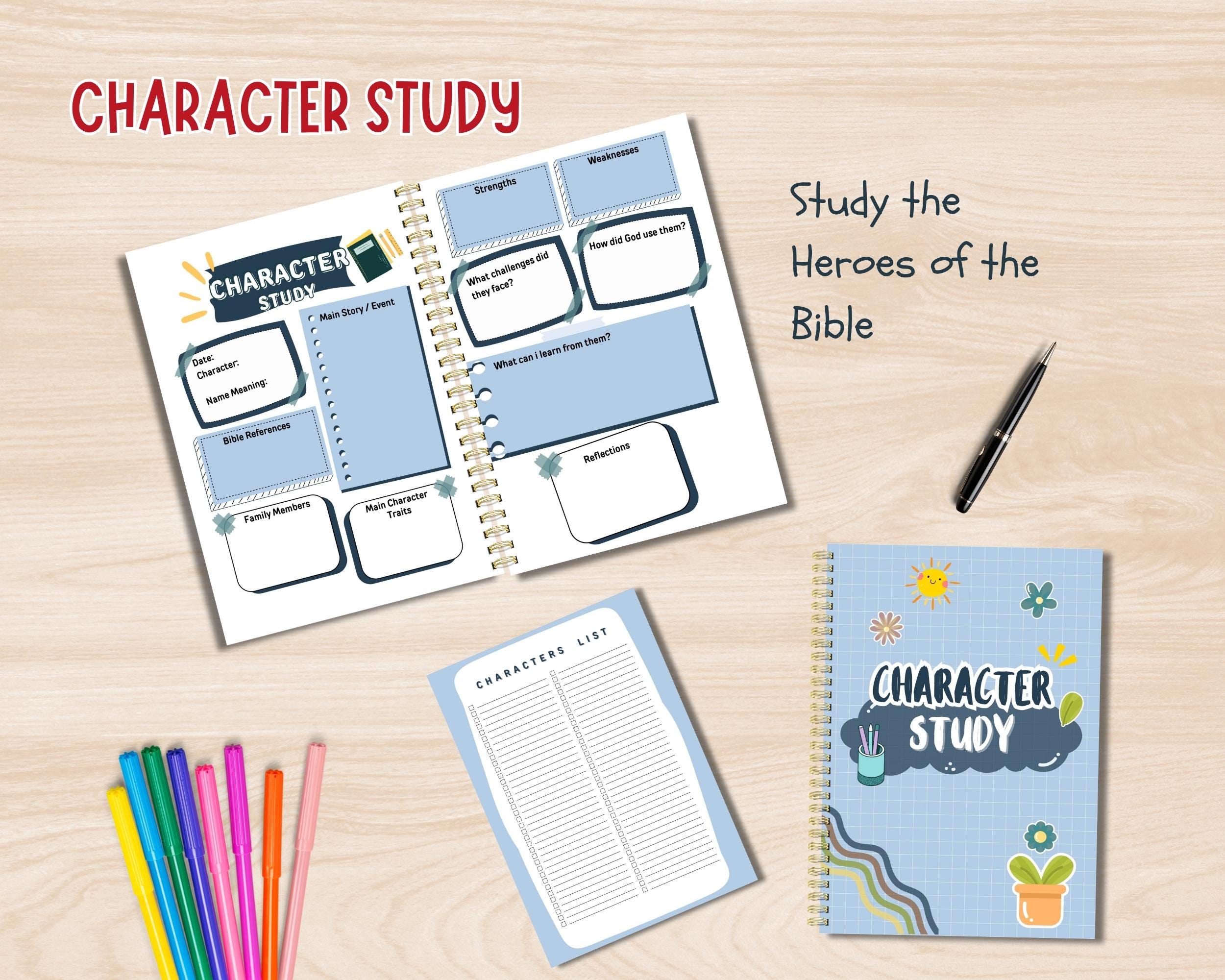 Bible Study Journal Bundle for Kids, Instant Download Printable ...