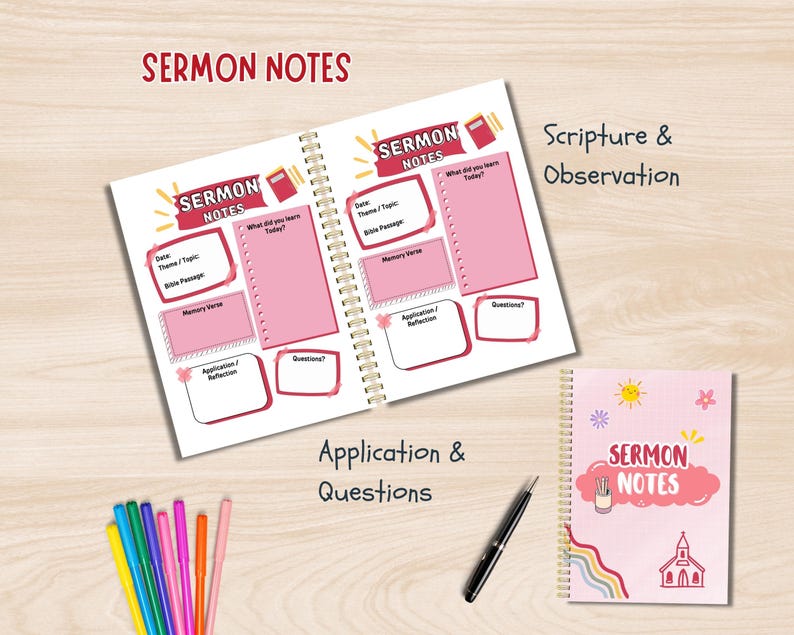 Bible Study Journal Bundle for Kids, Instant Download Printable ...
