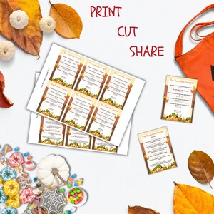 Pumpkin Gospel and Pumpkin Prayer Treat Tag Printable for Sunday School ...