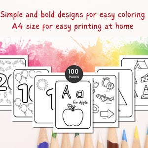 Toddlers Printable Coloring Pages - Part 3, Alphabet, Numbers and ...
