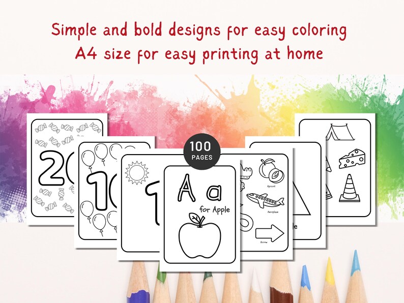 Toddlers Printable Coloring Pages - Part 3, Alphabet, Numbers and ...